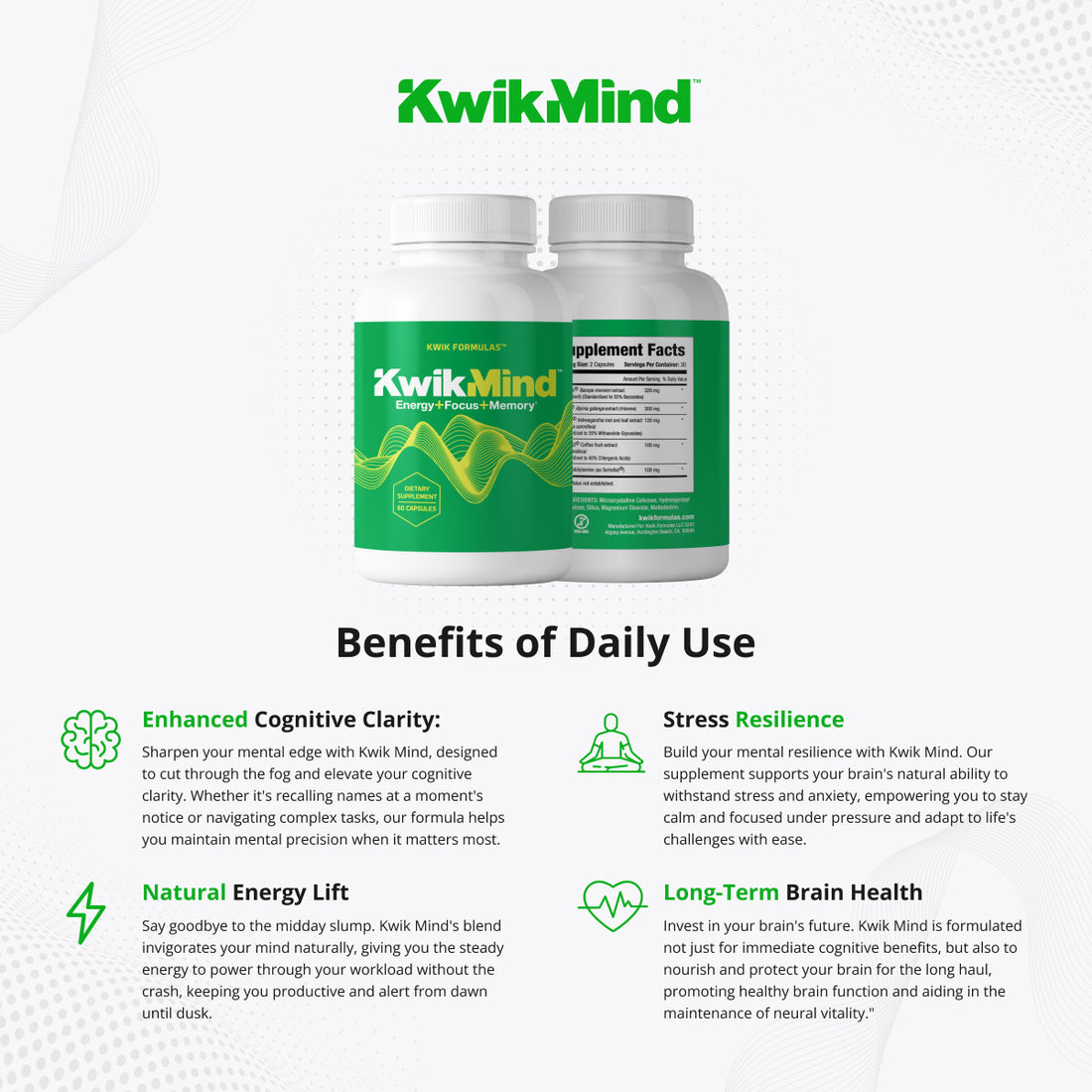 Kwik Mind – Kwik Formulas